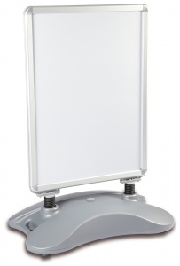Water Fill Base Forecourt Pavement Poster Holder Sign